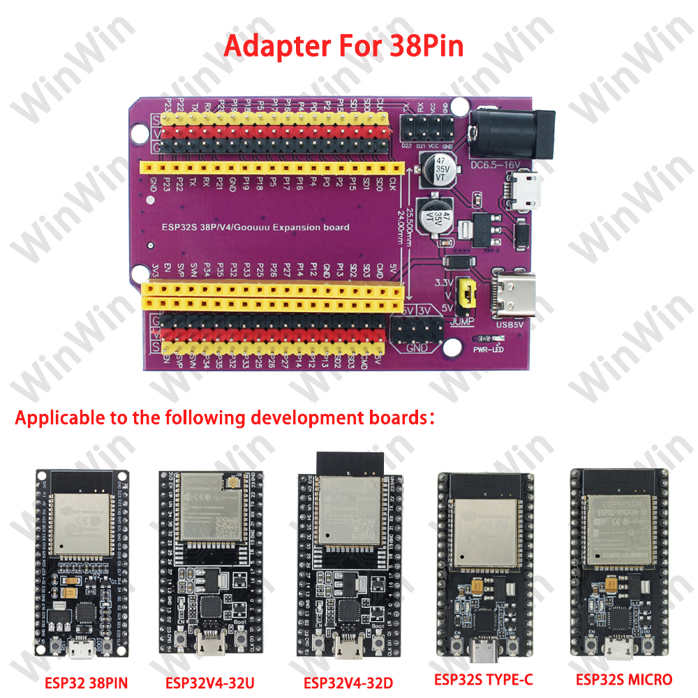 ESP32 Development Board WiFi+Bluetooth Ultra-Low Power Consumption Dual ...