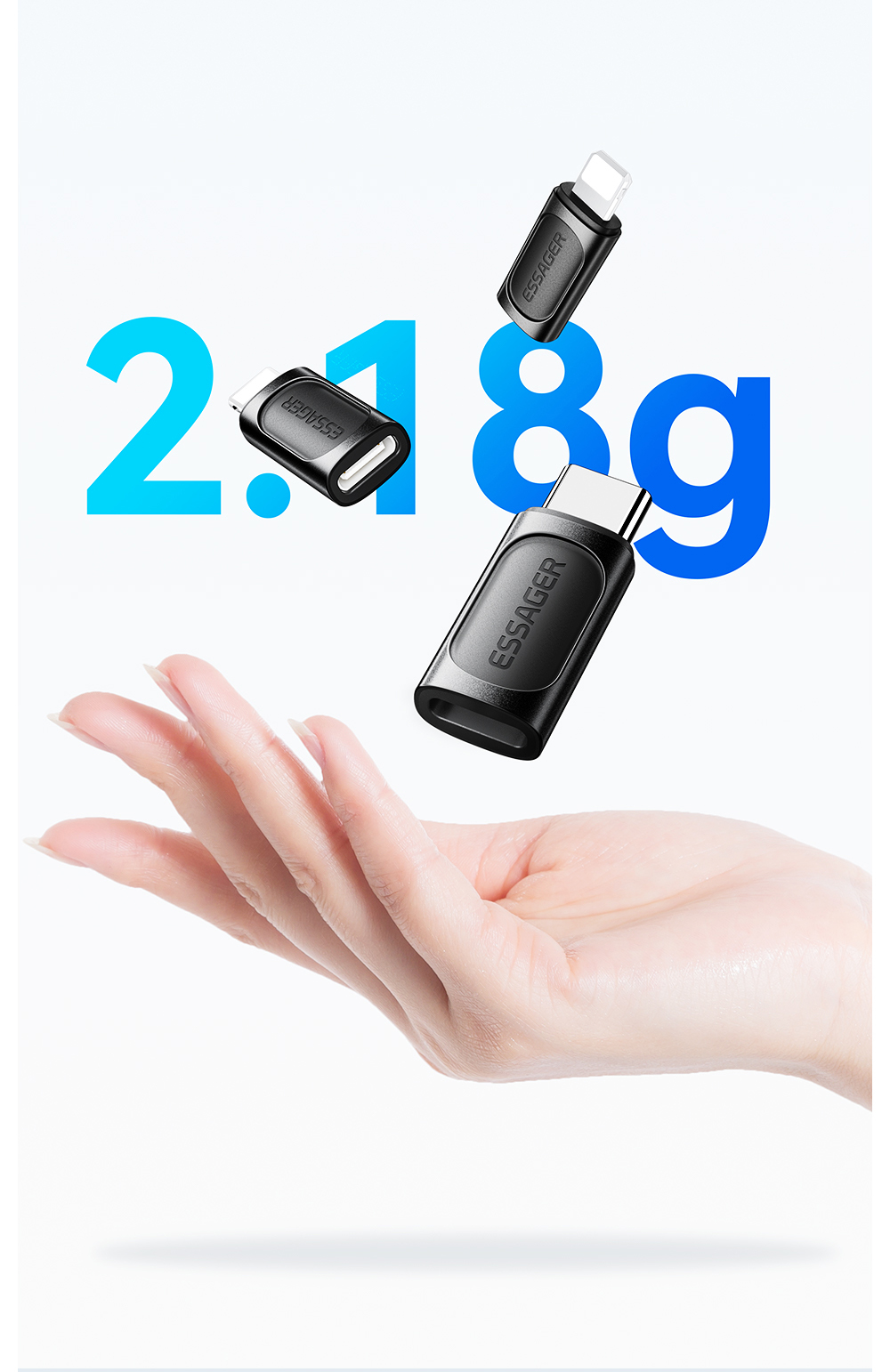 Essager Type C To Ios & Ios To Type C OTG For IP Adapter 3A USB 2.0 ...