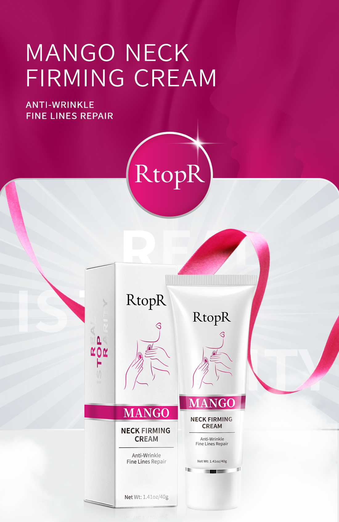 RtopR Mango Neck Firming Cream with Hyaluronic Acid for Reducing Neck ...