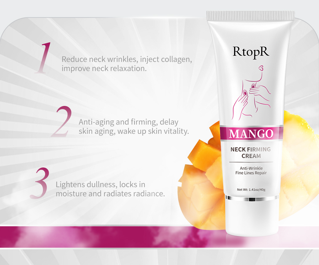 RtopR Mango Neck Firming Cream with Hyaluronic Acid for Reducing Neck ...