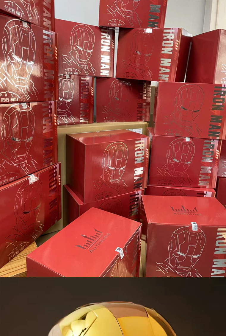 AUTOking MK5 1:1 The all-new Mk5 Iron Man helmet has a touchscreen ...