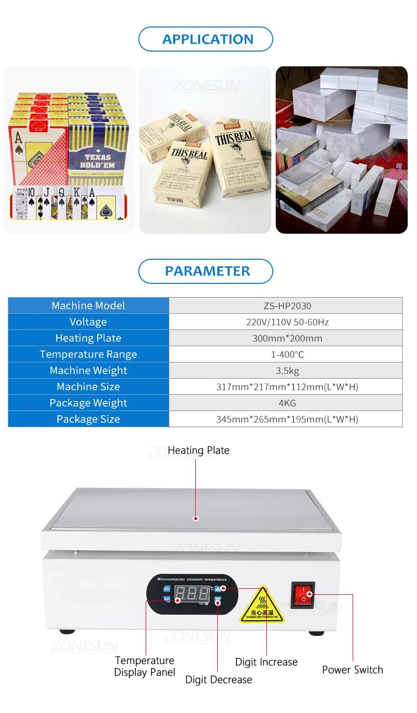 ZONESUN Cellophane Wrapping Machine Poker Box Cigarettes Perfume ...