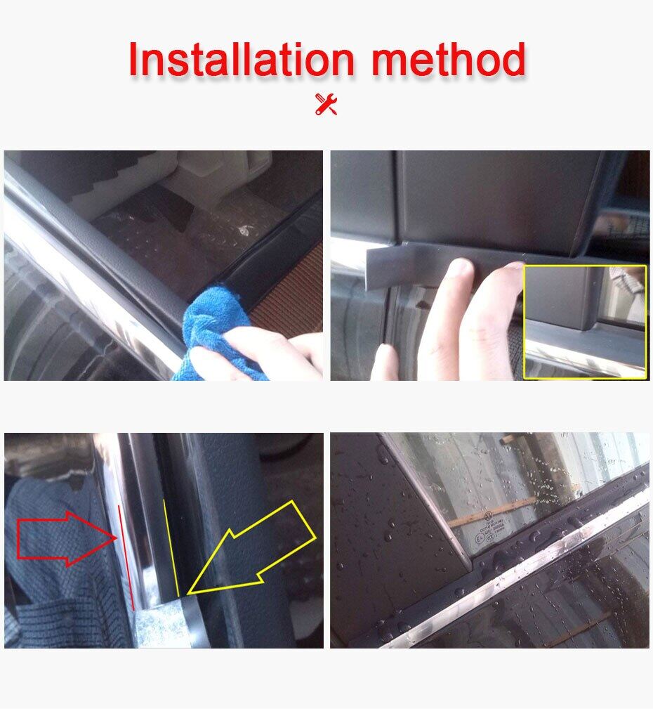 4M Car Window Seal Strip Auto Roof Windshield Rubber Sealant Universal ...