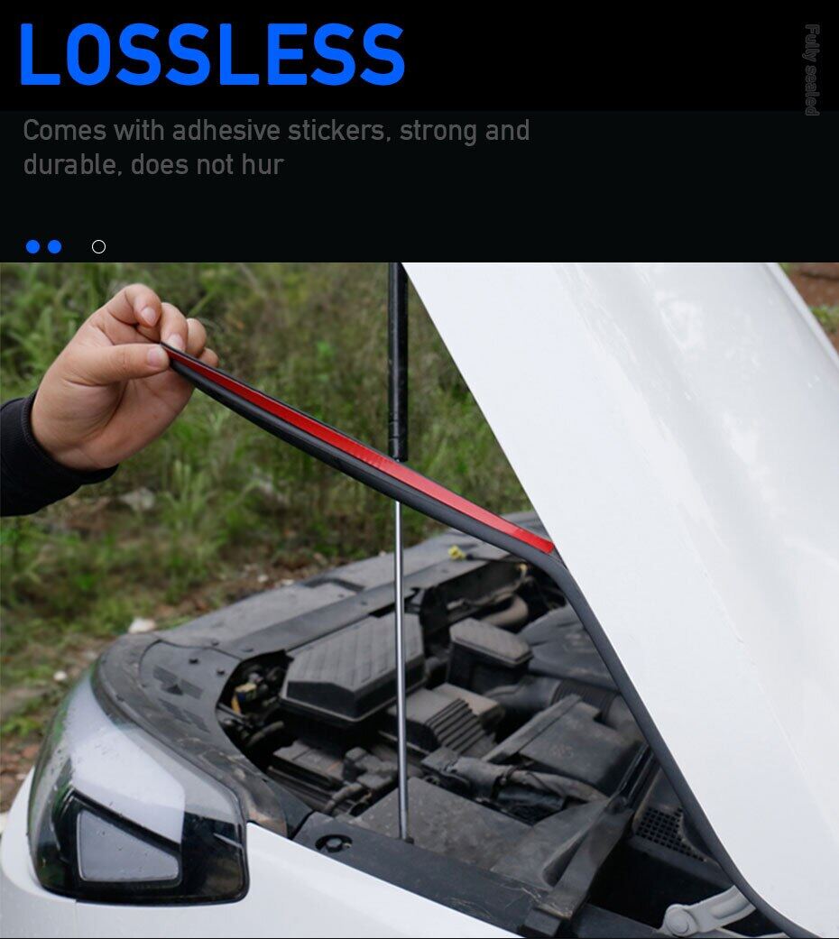 Waterproof Car Hood Edge Protector Rubber Seal Strip Universal 4 Meters ...