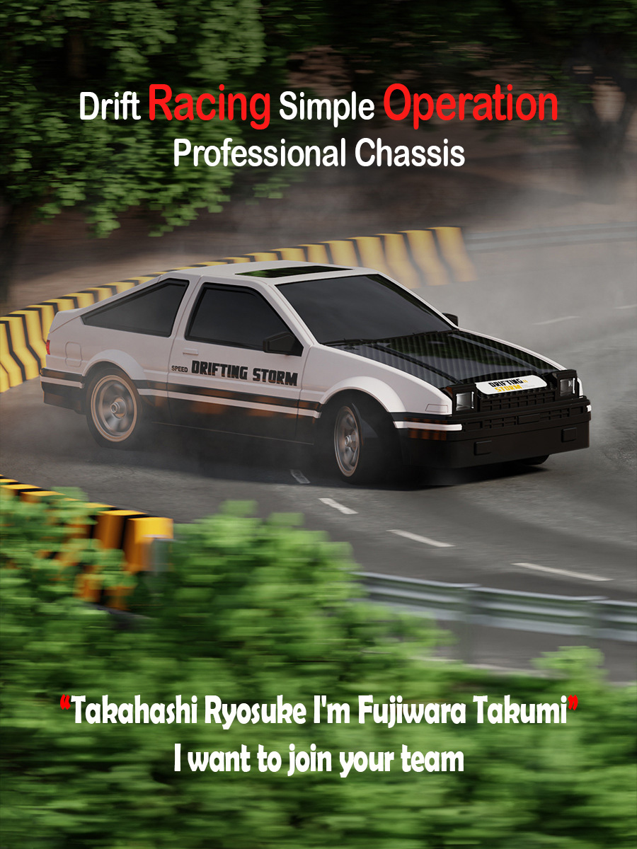 RC Drift 1:24 Drift 4WD RC Car Racing Car AE86 GTR Honda Subaru Bugatti ...