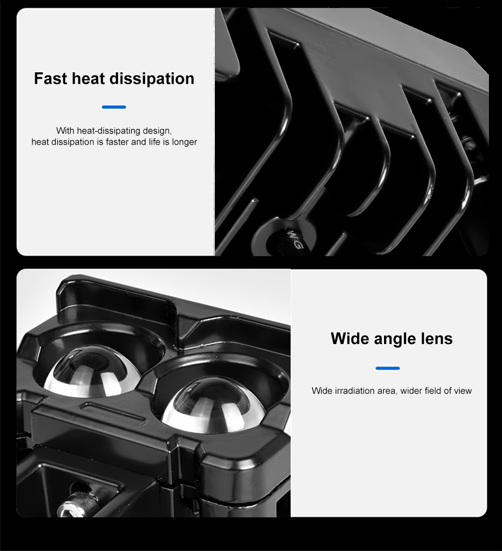 【Free Domino Switch】120W LB2 Laser Gun Mini Driving Light For ...