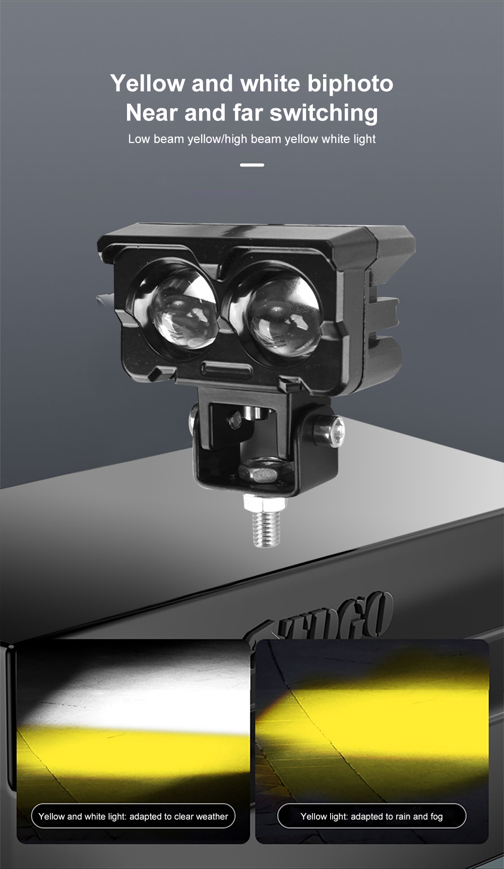 【Free Domino Switch】120W LB2 Laser Gun Mini Driving Light For ...