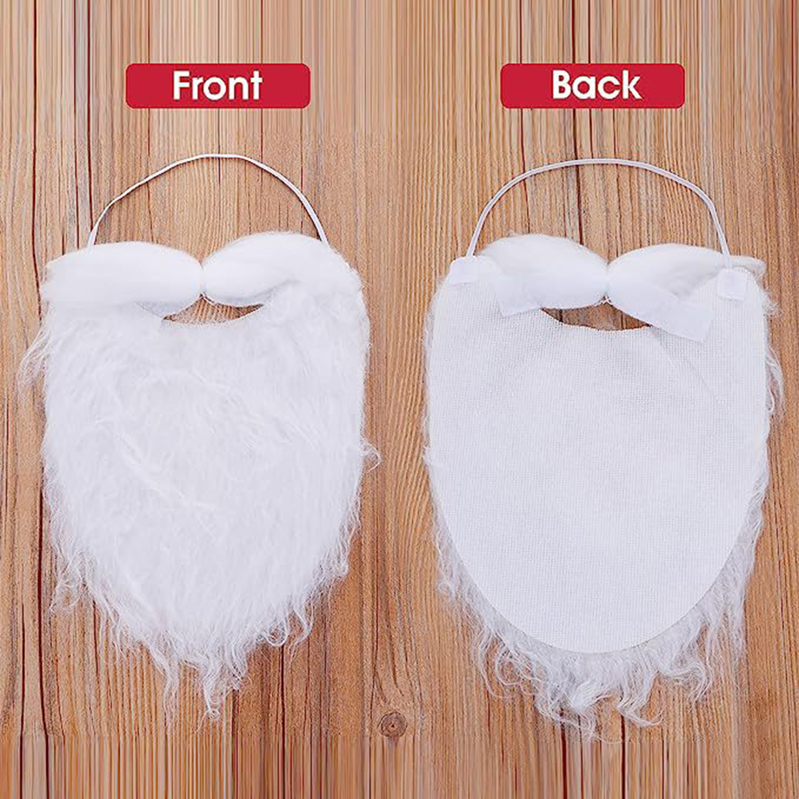 ngyinnri.co Easy-to-wear Santa Beard Realistic Santa Claus Beard for ...