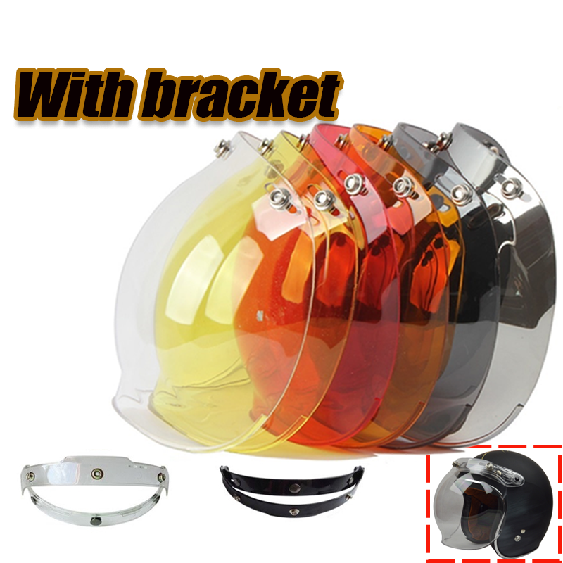 Vintage motorcycle helmet goggles with bracket Visor 3 buckle ...