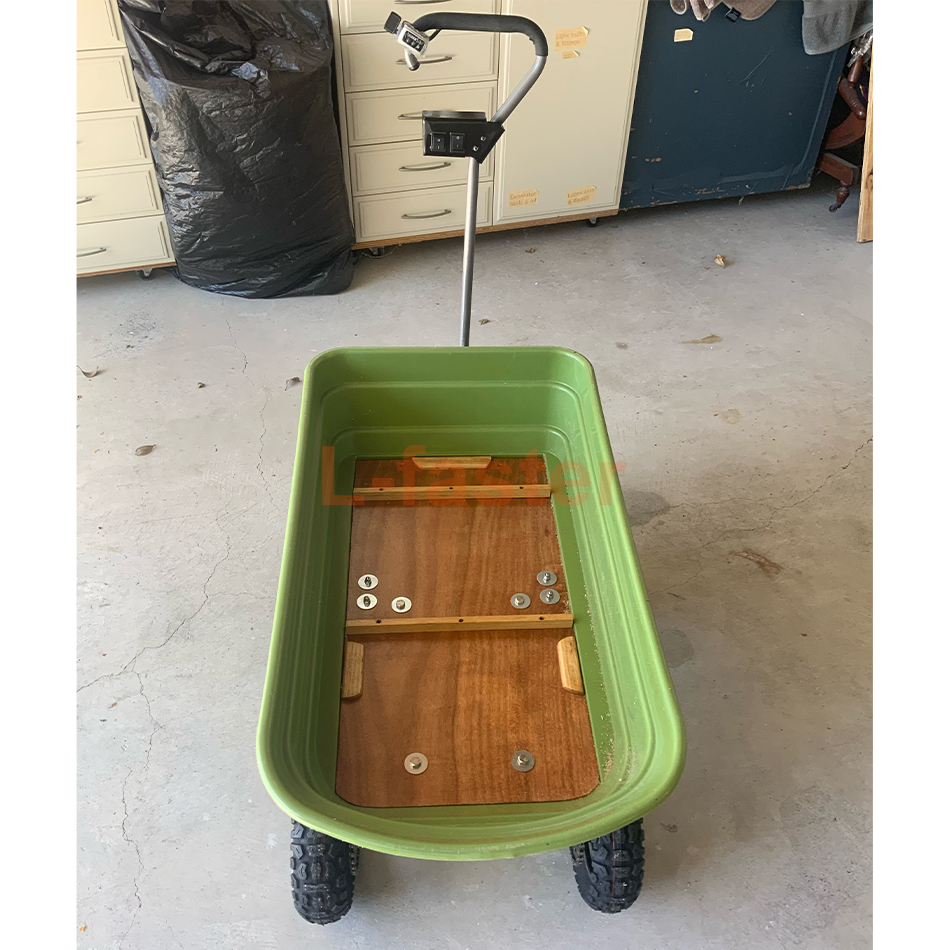 350W Easy Carry 300kg 8 Inch Wheel Set Dual Drive Electric Cart ...