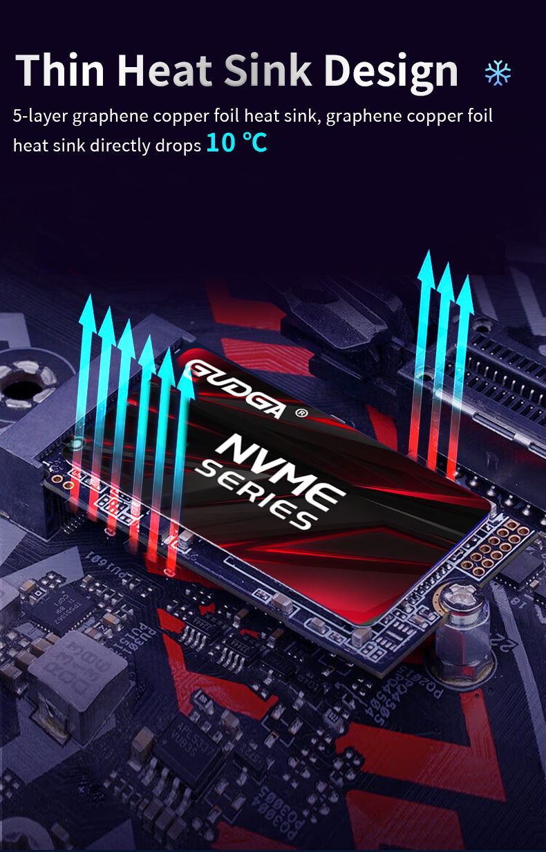 GUDGA M.2 NVMe PCIe 3.0 X4 2242mm SSD 256gb 1TB 128GB 512GB Hard Drive Disk Internal Solid State ...