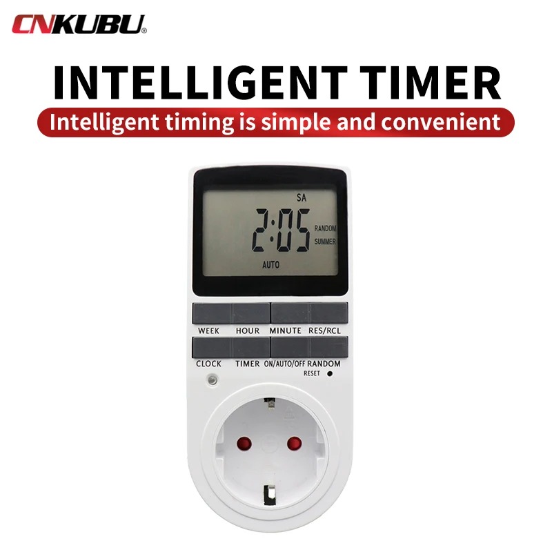 Electronic Digital Timer Switch 24 Hour Cyclic Eu Uk Au Us Fr Br Plug