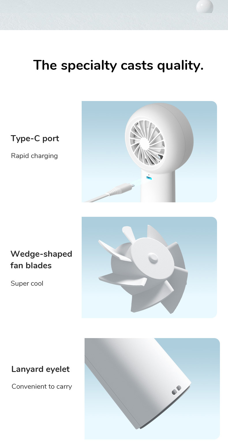 JISULIFE Handheld Fan Life5 Plus Mini Portable Hand Fan USB ...