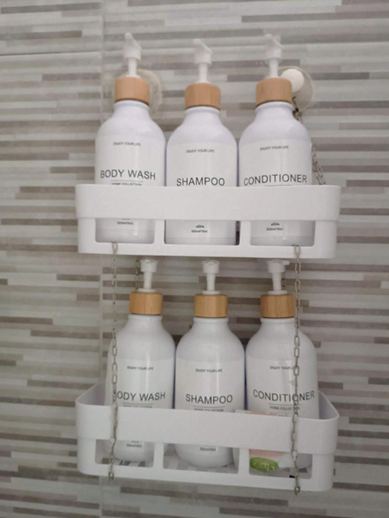 3pcs 500ml Shampoo Dispenser Set Lotion with Label for Bathroom Shampoo ...