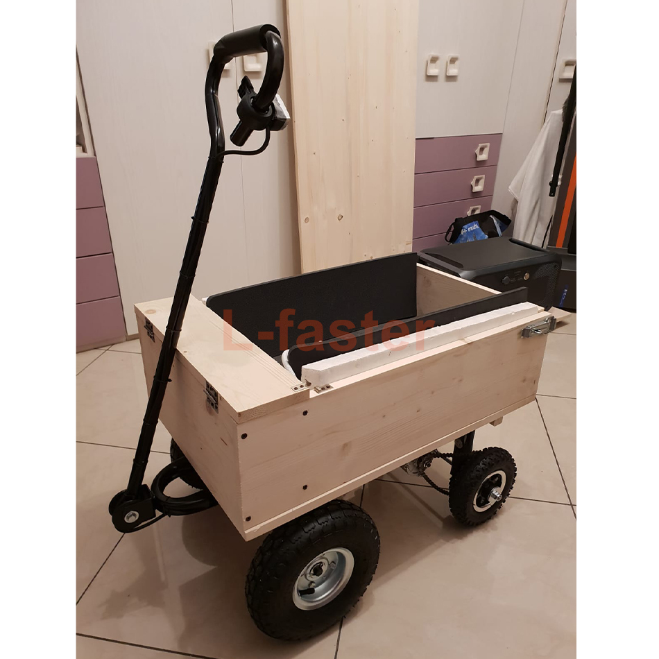 L-faster 24V Dual Drive 350W Electric Dolly Lightweight Transport Cargo ...