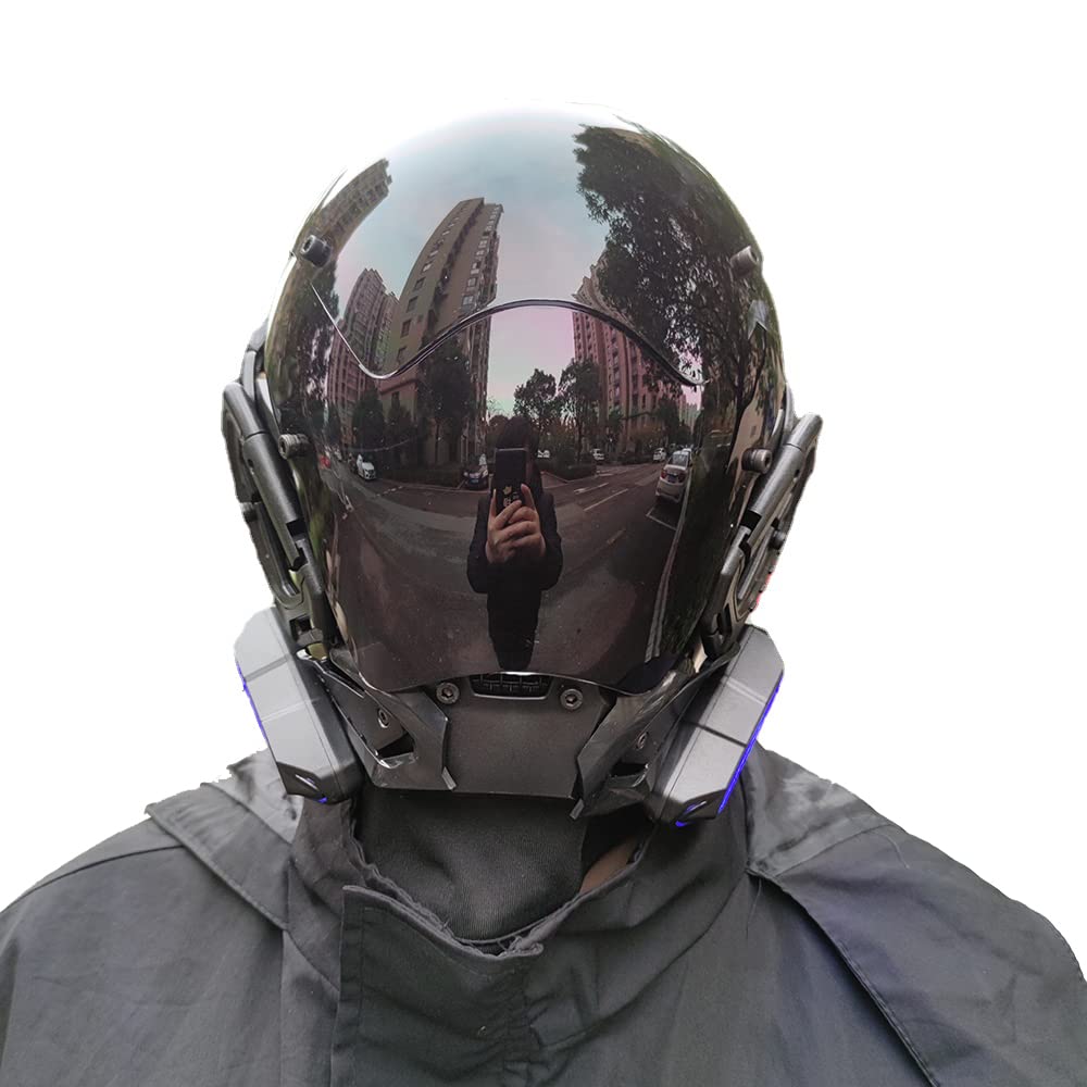 Cyberpunk Mask Gothic Cyber Mask for Men,Techwear mask, Halloween ...