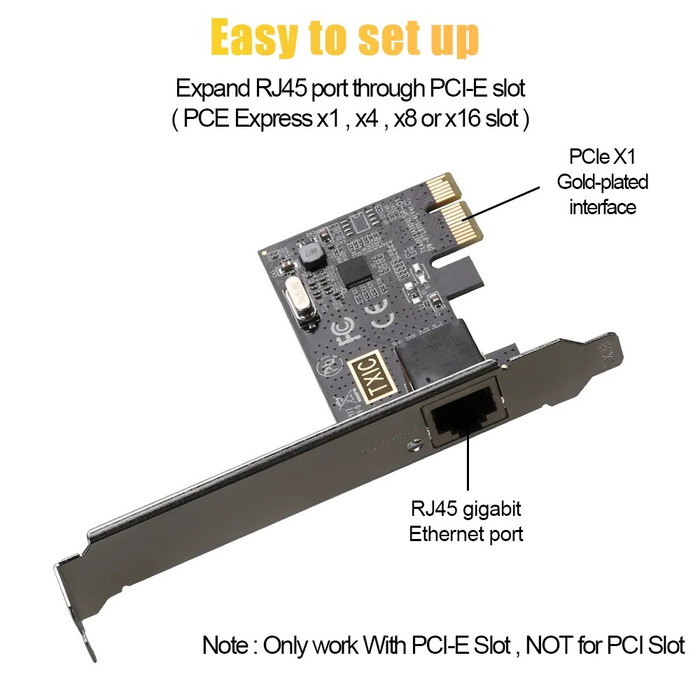 [Local Shipment] 100/1000M/1000M RJ45 Network adapter Gigabit Ethernet ...
