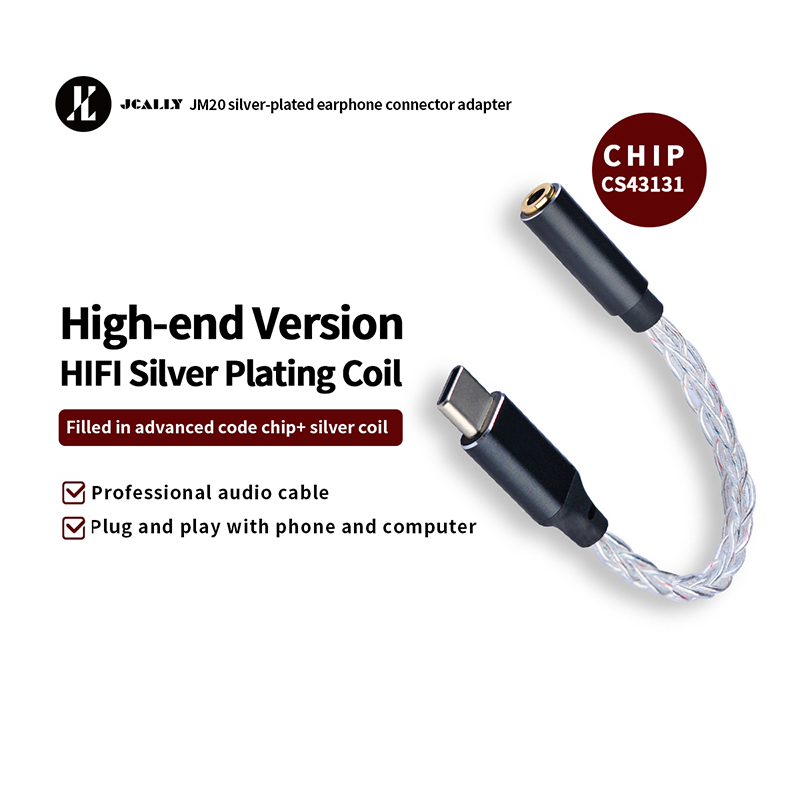 JCALLY JM20 High Performance CS43131 DAC decoder Type-C to 3.5mm ...