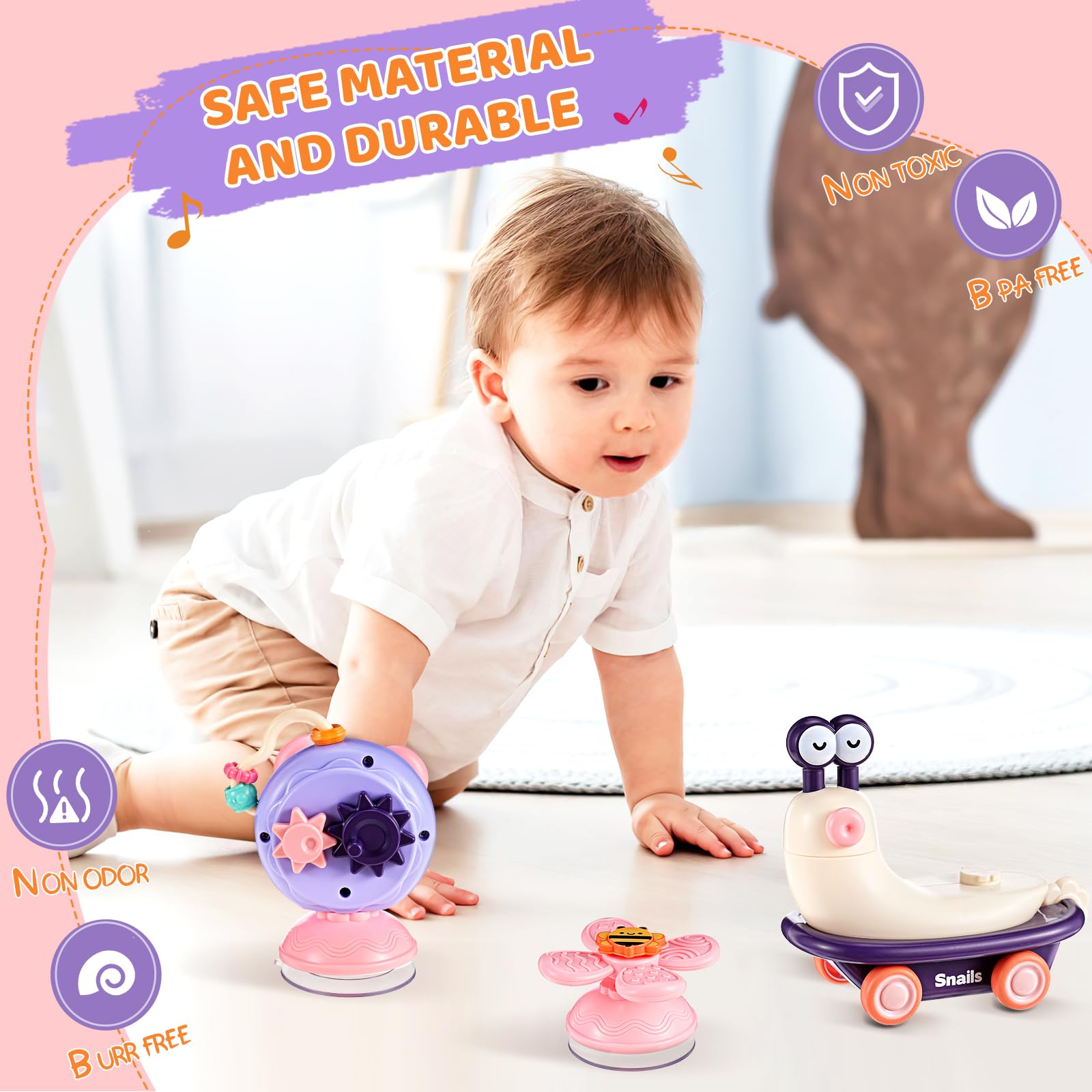 From PH Suction Cup Spinner Toy for Baby Montessori Sensory Baby ...