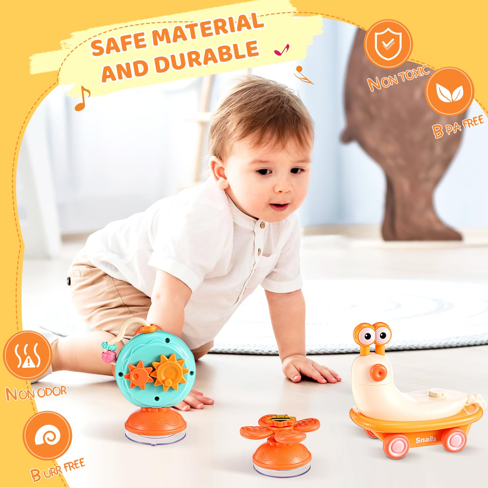 From PH Suction Cup Spinner Toy for Baby Montessori Sensory Baby ...