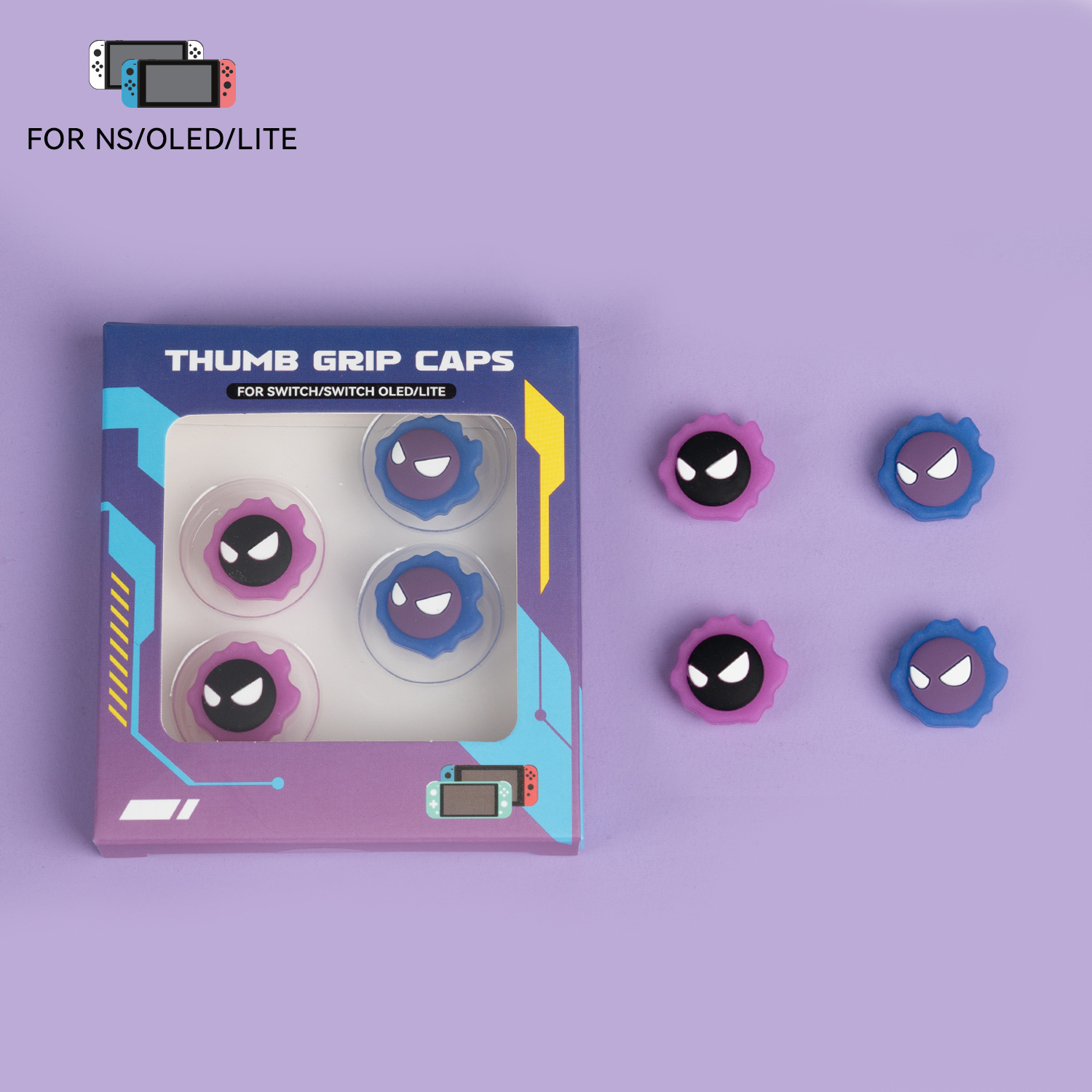 【Ready Stock】GeekShare Cross D-Pad Button Caps Luminous Silicone Thumb ...
