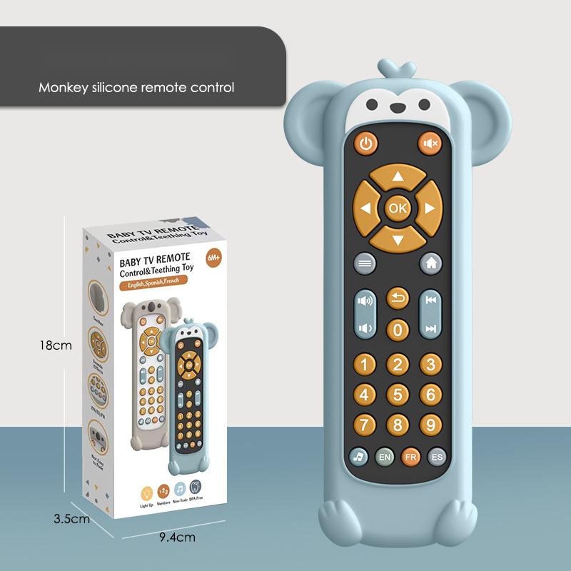 iBliver Baby TV Remote Control Toy with Soft Silicone Teether Cover ...