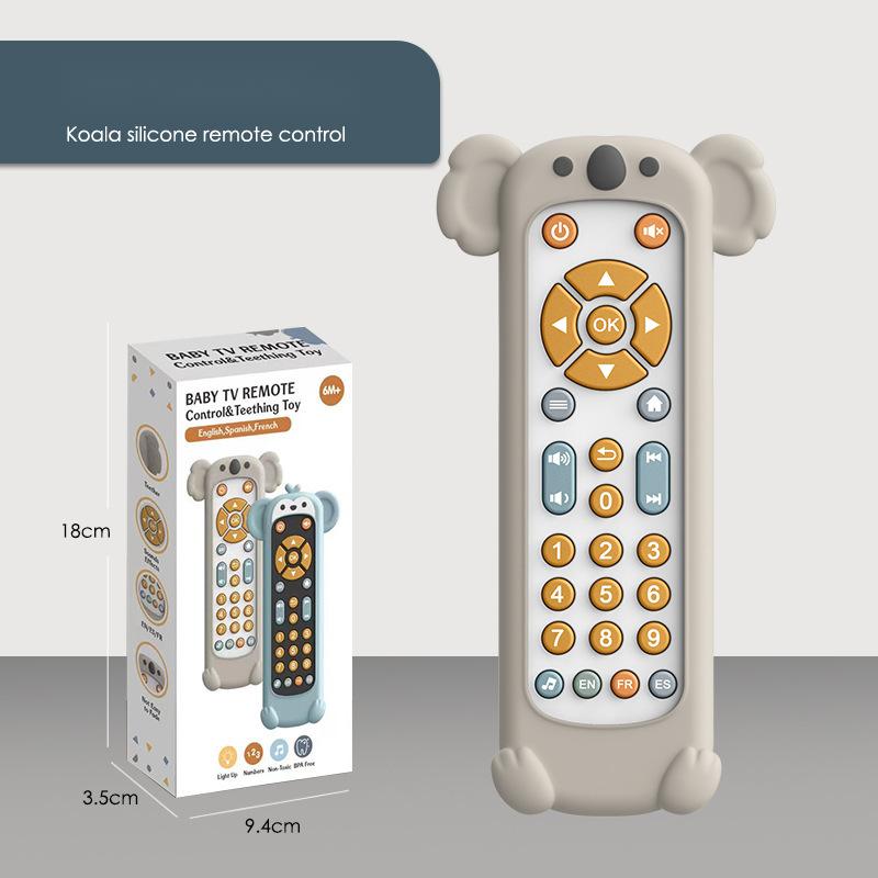iBliver Baby TV Remote Control Toy with Soft Silicone Teether Cover ...