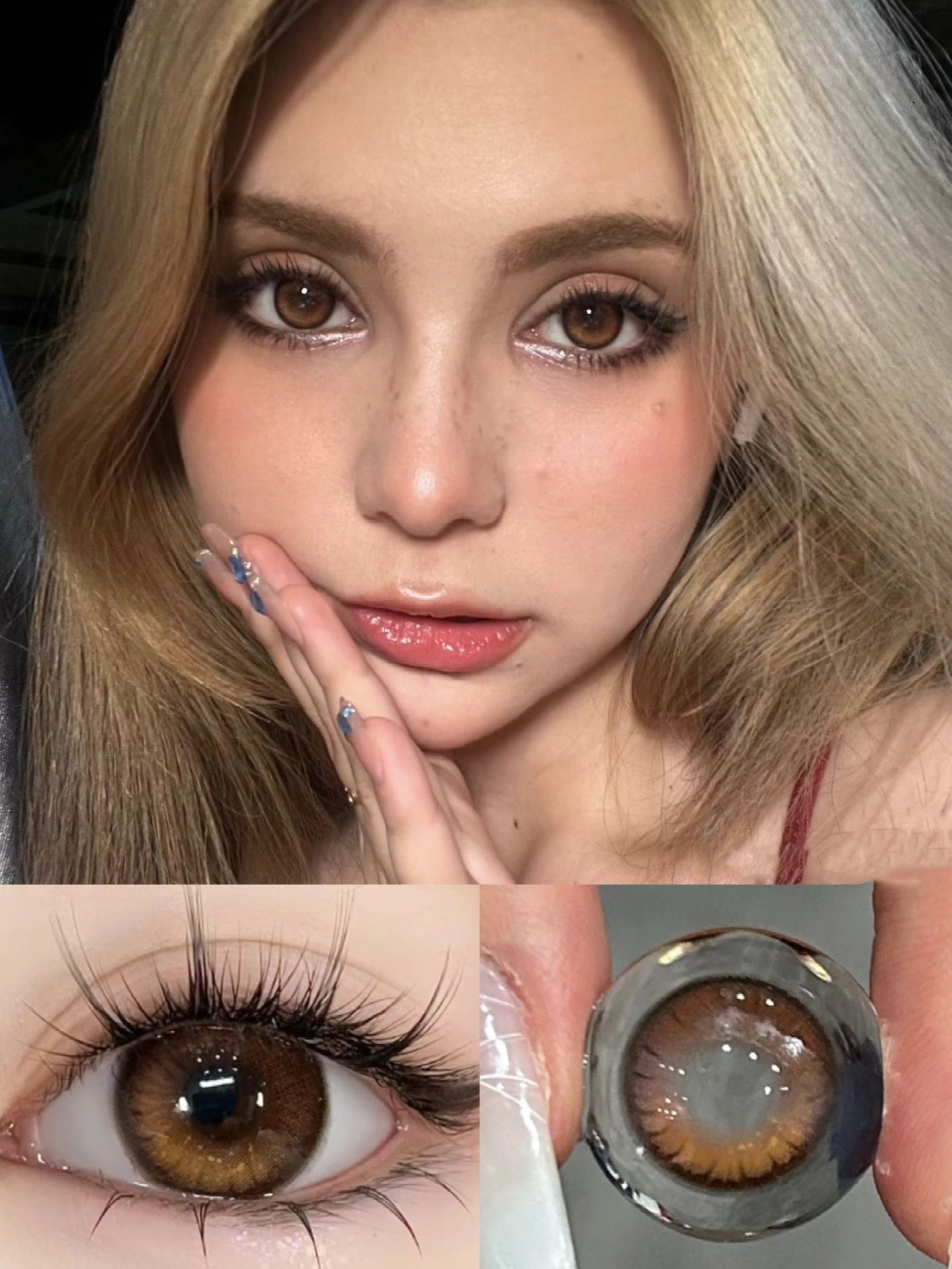 ksseye color contact lens Night Magics series 2pcs brown Blue green 14 ...