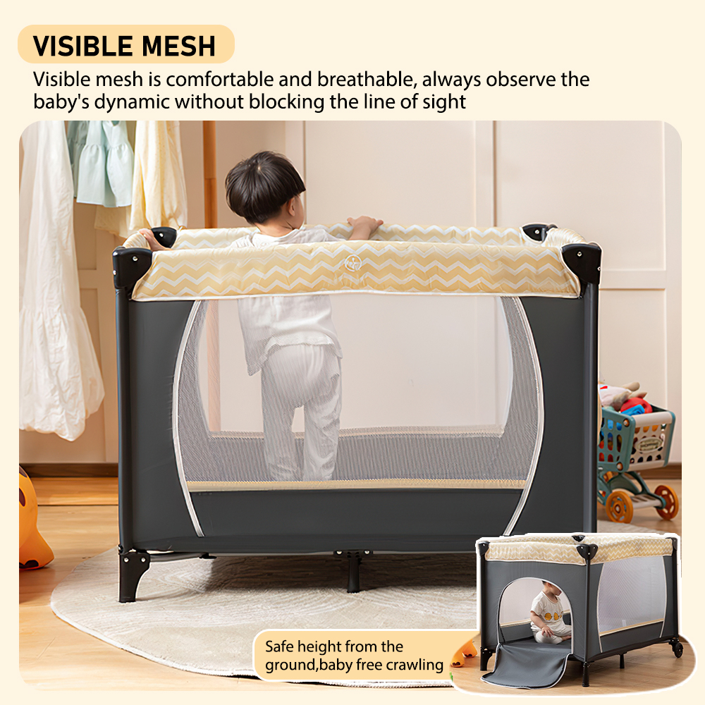 Portable Multifunctional Crib for Baby Foldable Baby Travel Bed With ...