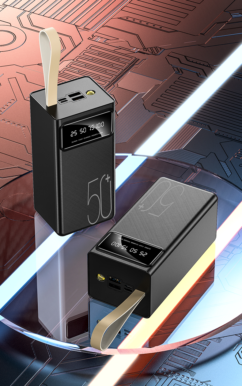 100% powerbank original 80000mah Fast charging power bank type c With ...