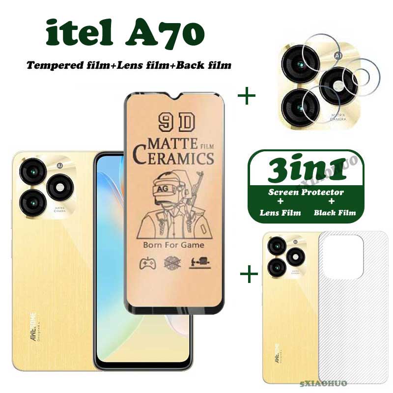 Itel A70 Tempered Glass Itel A70 Screen Protector itel A70 Camera Lens ...