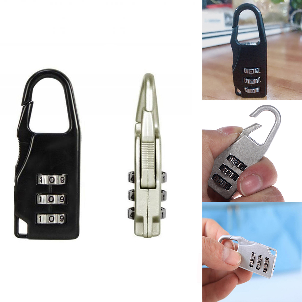 Padlock Security Lock for Luggage Lock Padlock Mini Dial Digits Code ...