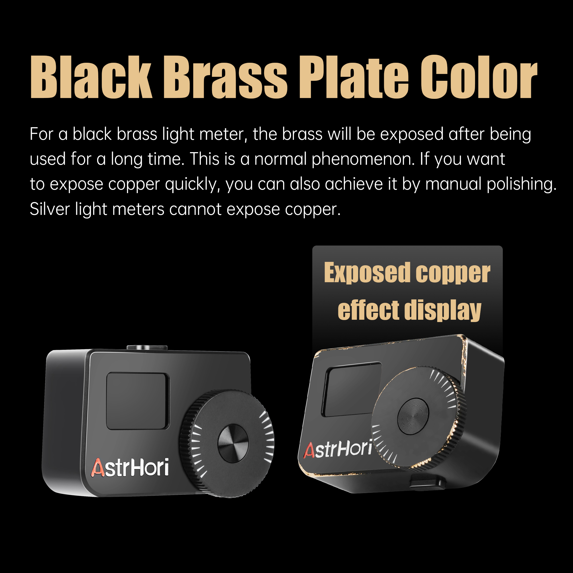 AstrHori AH-M1 Light Meter Black Brass Version With 0.66" OLED Screen ...