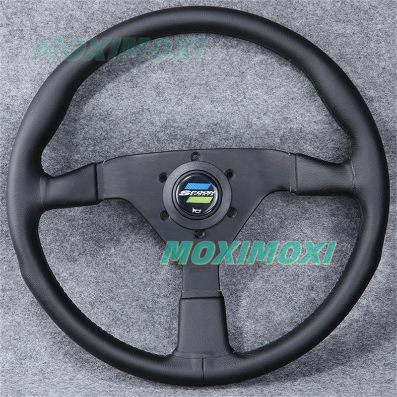 MOMO V1 Style Spoon Sports Genuine Leather Drift Sport Car Steering ...