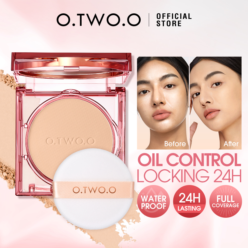 O.TWO.O Waterproof Face Powder Long Lasting 24H Full Cover Flawless ...