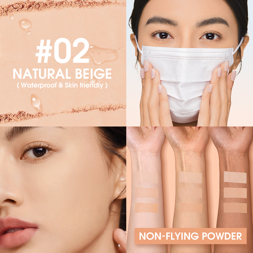 O.TWO.O Waterproof Face Powder Long Lasting 24H Full Cover Flawless ...