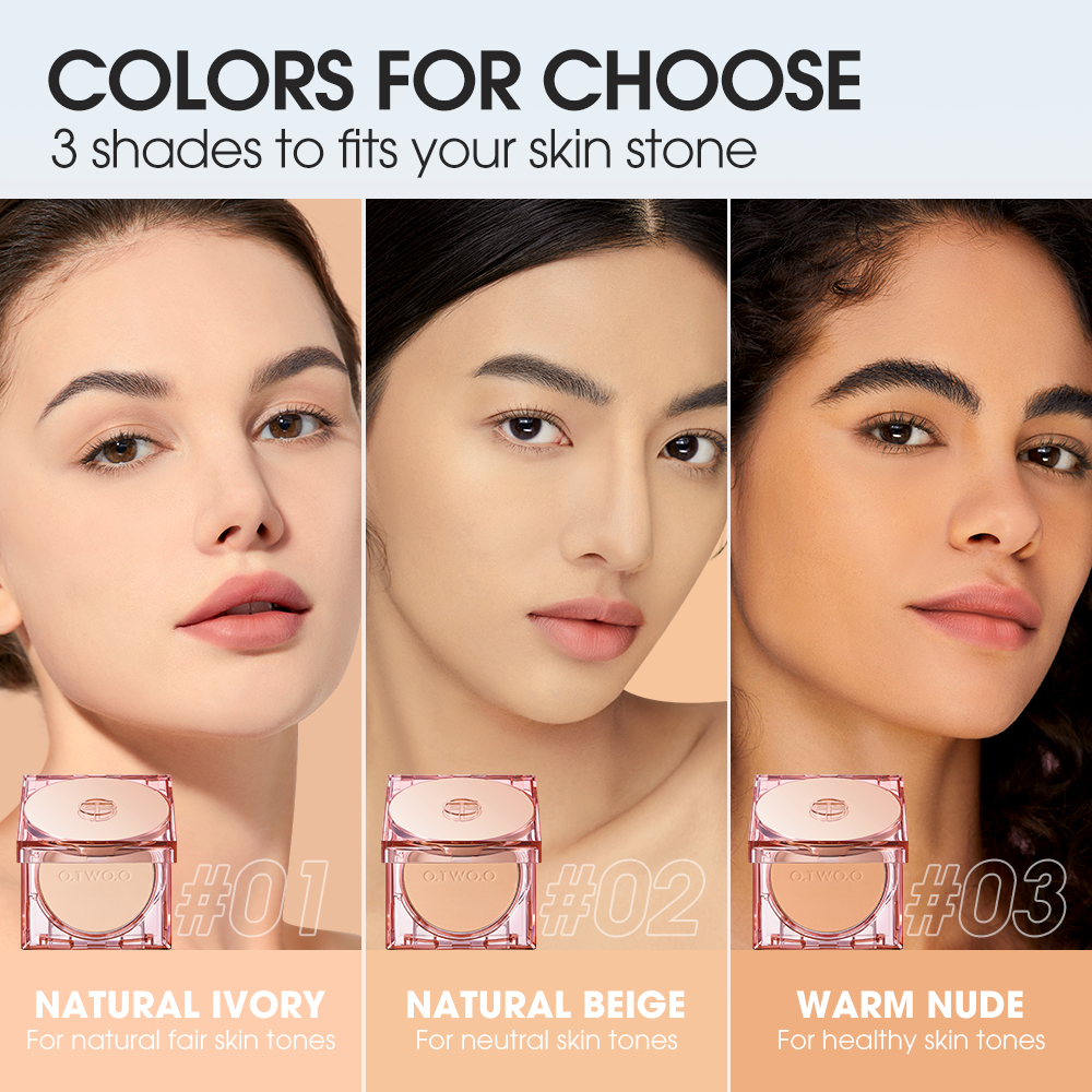 O.TWO.O Waterproof Face Powder Long Lasting 24H Full Cover Flawless ...