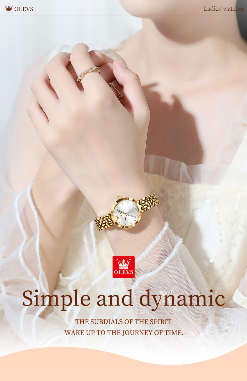 Olevs Relo Watch For Woman Waterproof Original With Box Rose Gold ...