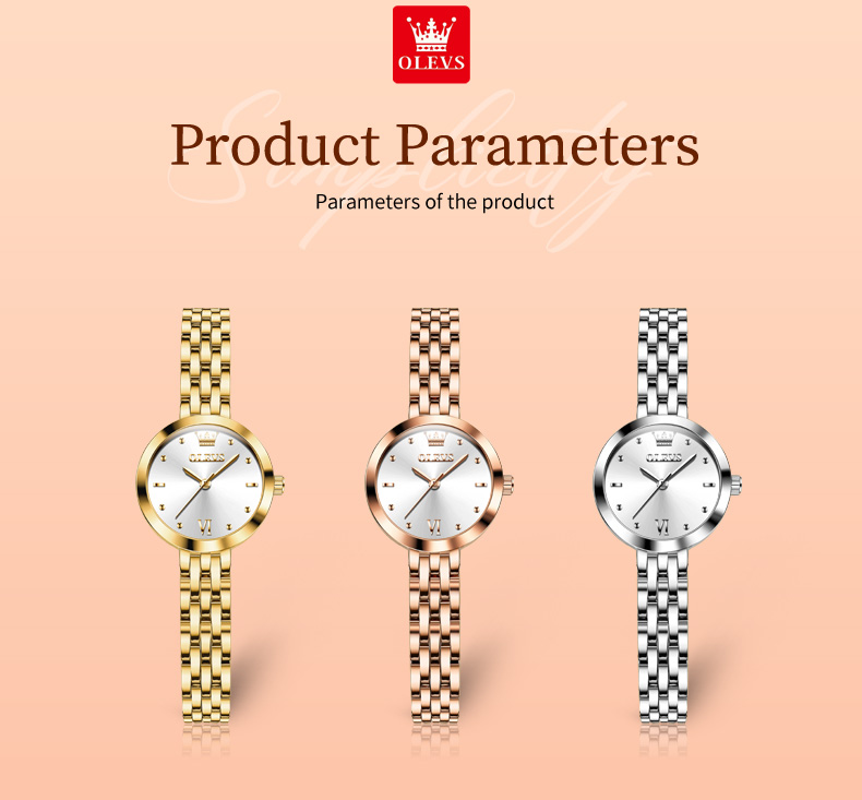 Olevs Relo Watch For Woman Waterproof Original With Box Rose Gold ...