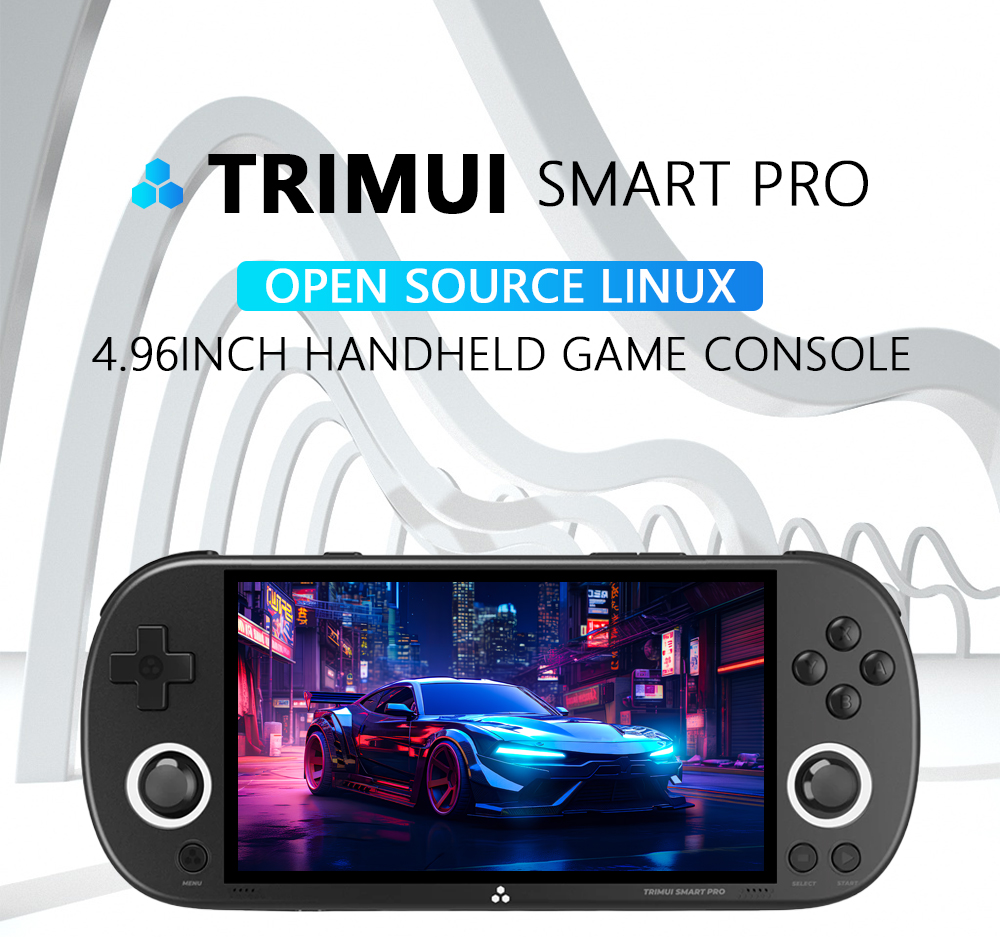 POWKIDDY TriMui Smart Pro Big Screen Handheld Game Console 5 Inch Retro ...