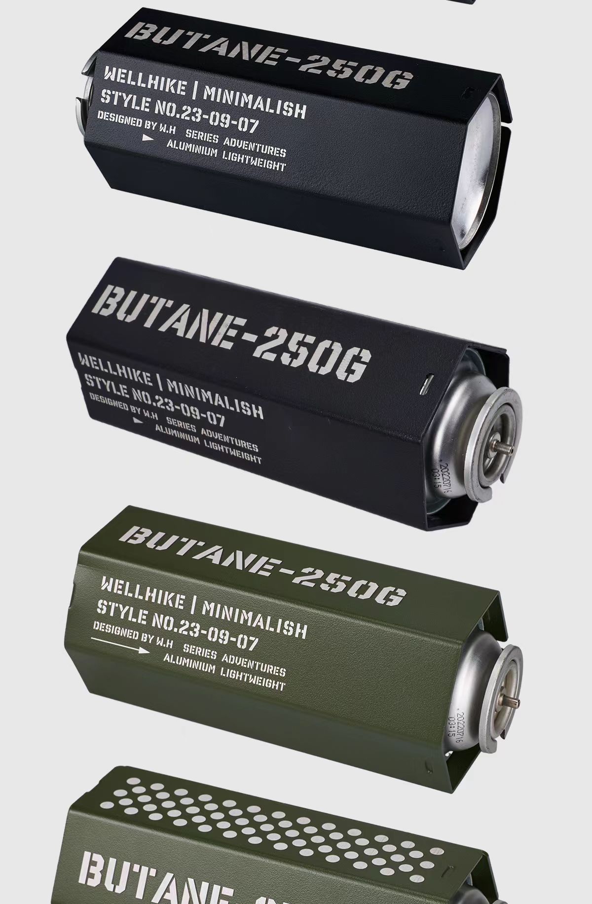 Wellhike Outdoor Camping Cassette Gas Tank Protective Cover 250G Gas ...