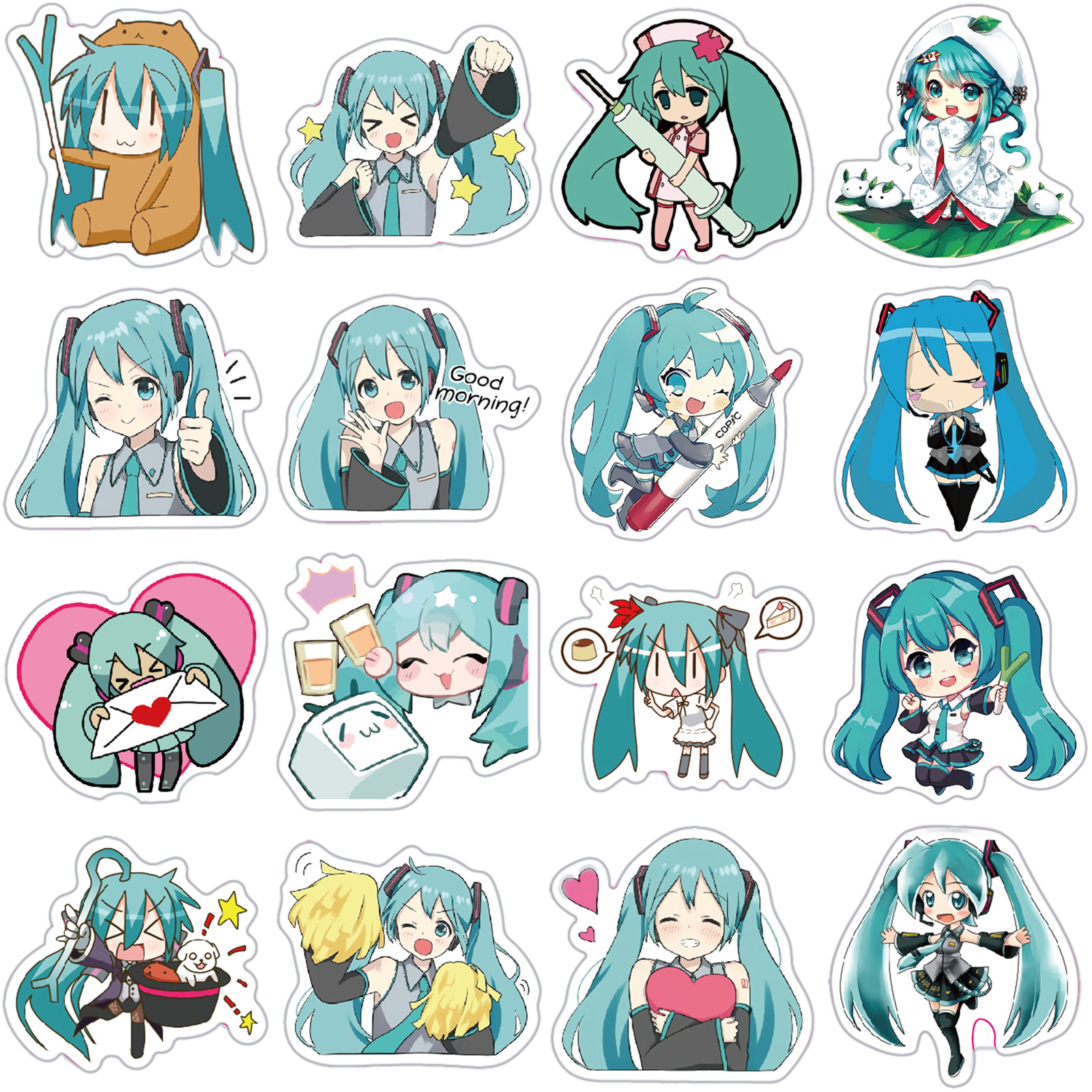 50 pcs Unique Creative Anime Stickers, Cute Pretty Cool Aesthetics ...