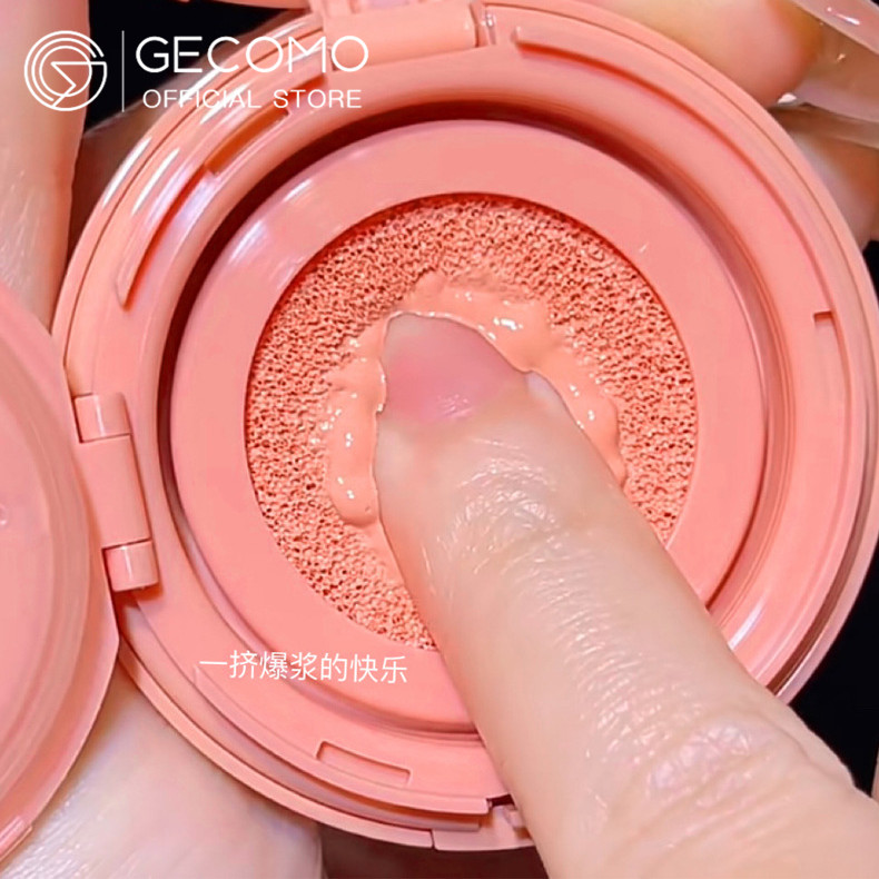 Gege Bear Cushion Blush Moisturizing Makeup with Mini Puff Blush ...