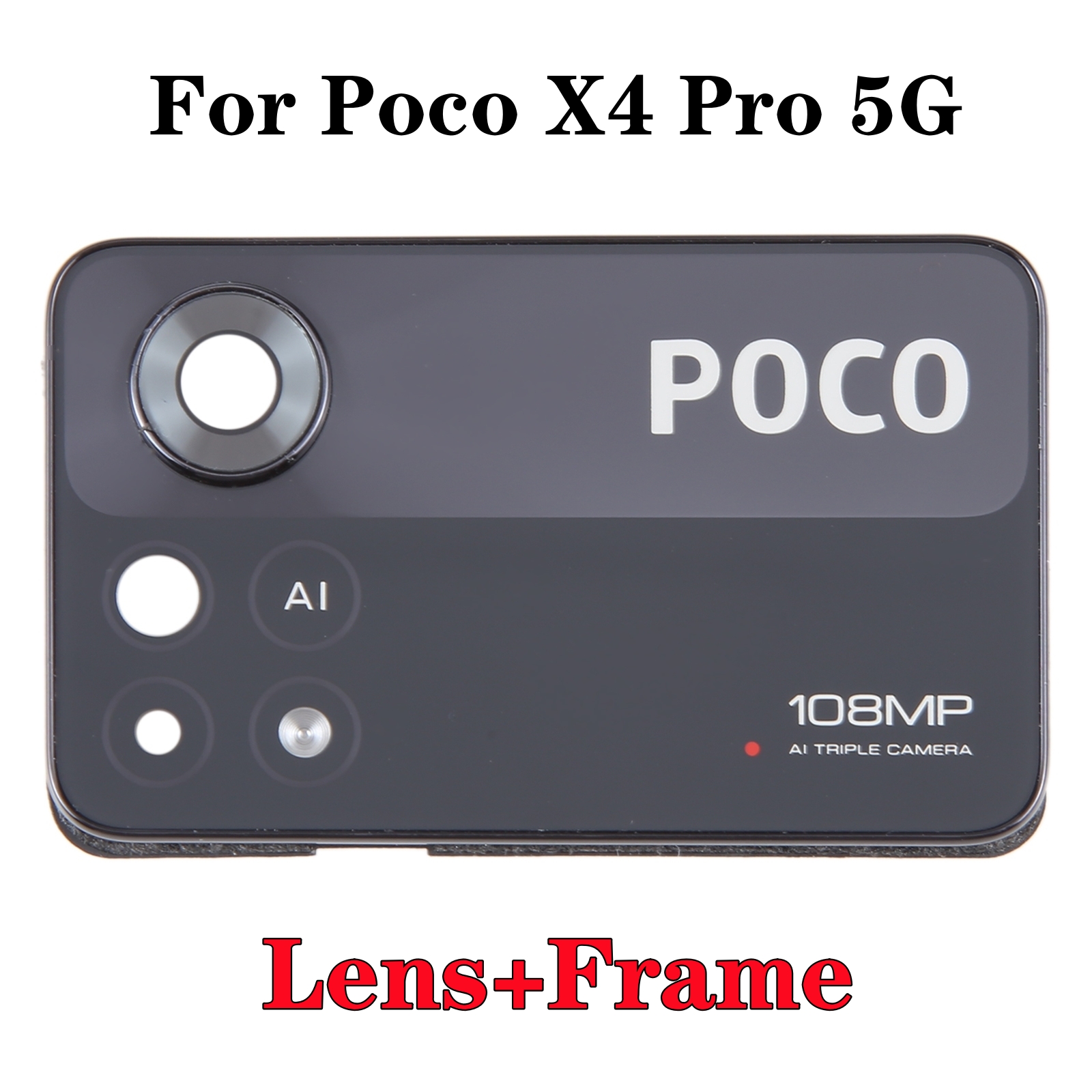 For Xiaomi Pocophone Poco X4 Pro 5G Back Rear Camera Glass Lens With ...