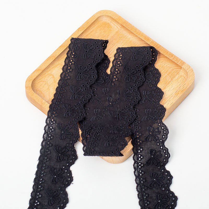 1 size handmade cloth edge lace accessory, colored lock edge bow cotton ...