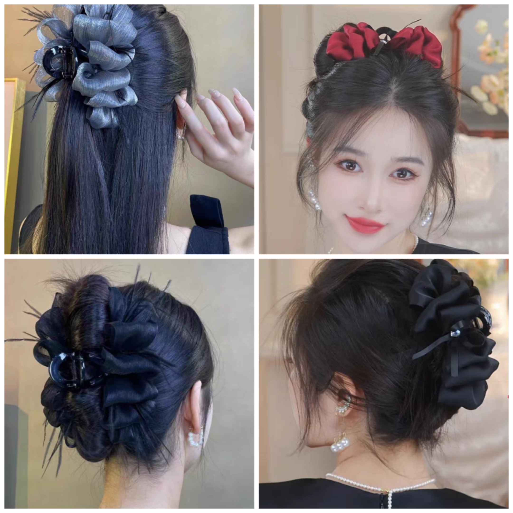 Grasping clip women's new high-end hair with large volume, fashionable ...