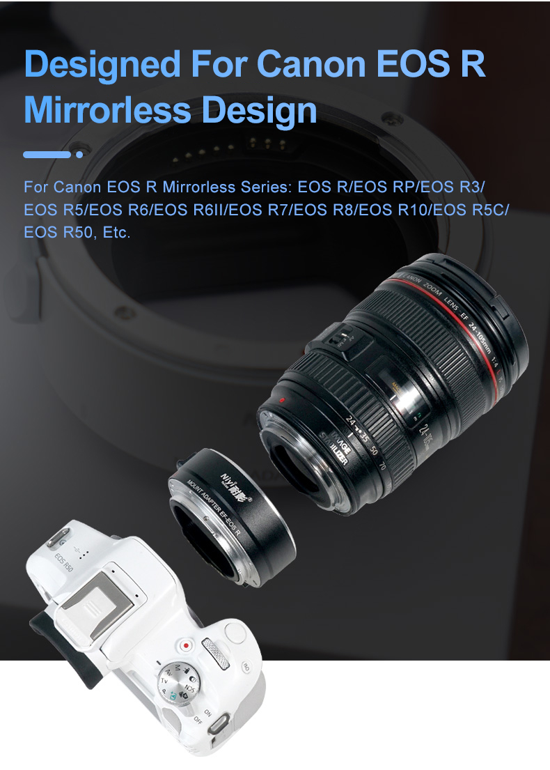 NIYI Lens Adapter ring EF EOSR RF for Canon EF Mount Lens for Canon RF EOSR camera | Shopee ...