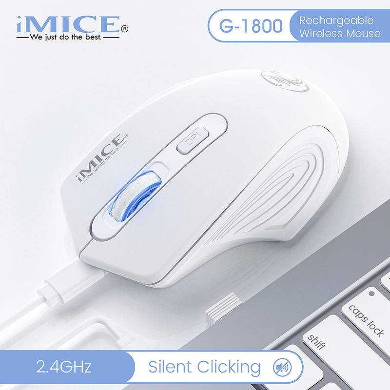 Imice G-1800 Wireless Mouse Dual Mode 2.4G Silent Bluetooth Mouse ...