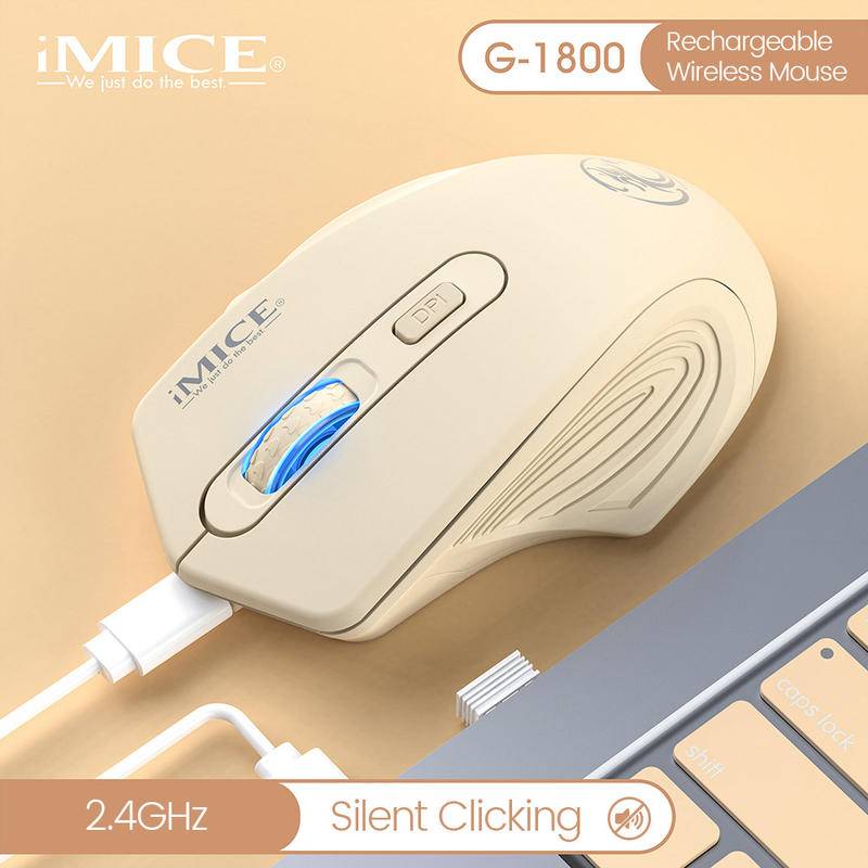 Imice G-1800 Wireless Mouse Dual Mode 2.4G Silent Bluetooth Mouse ...