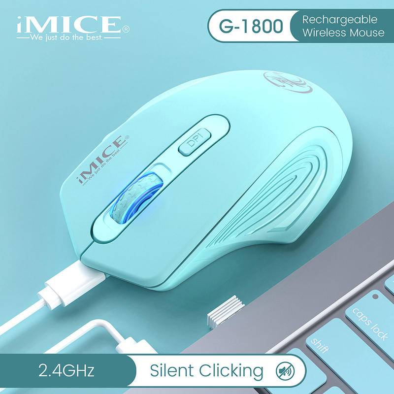 Imice G-1800 Wireless Mouse Dual Mode 2.4G Silent Bluetooth Mouse ...